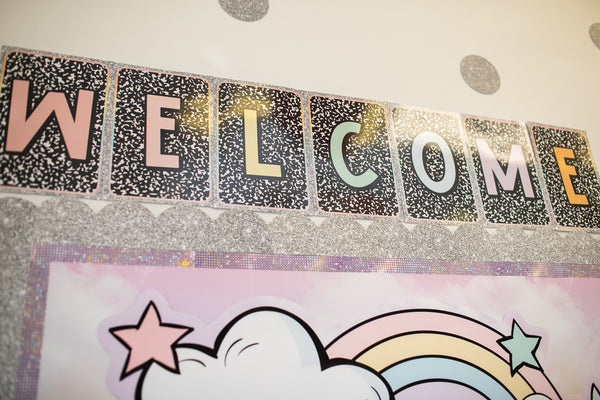 Welcome | Bulletin Board Set | Shimmer Pop | Schoolgirl Style