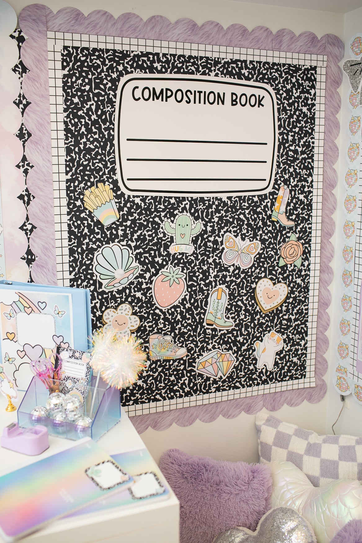 Shimmer Pop | Pastel 90's Aesthetic Classroom Decor | Schoolgirl Style