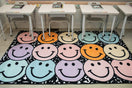 Composition Notebook with Pastel Smileys Classroom Rug by Schoolgirl S ...