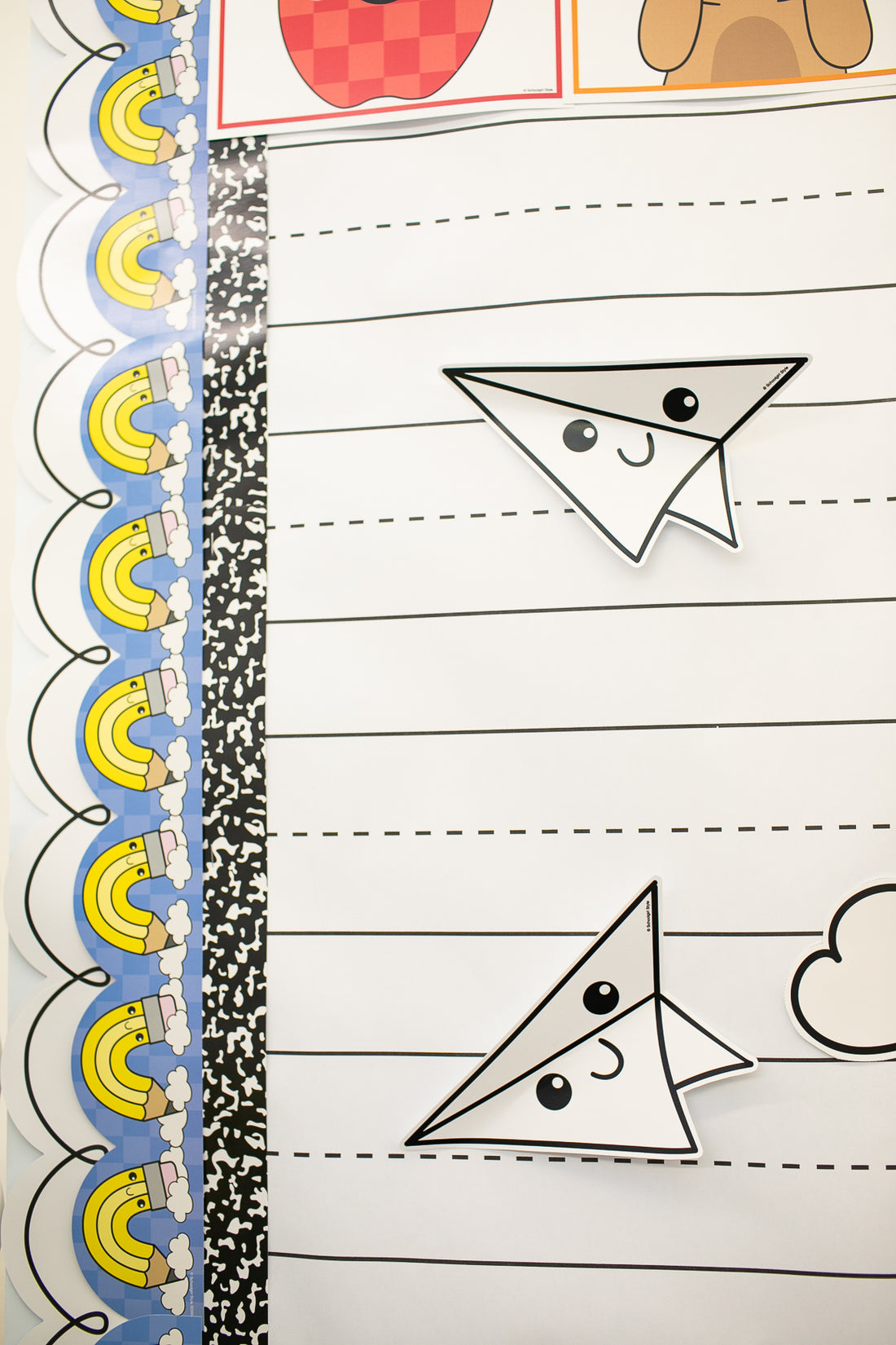 Handwriting Bulletin Board Paper for Smart Classrooms – Schoolgirl Style