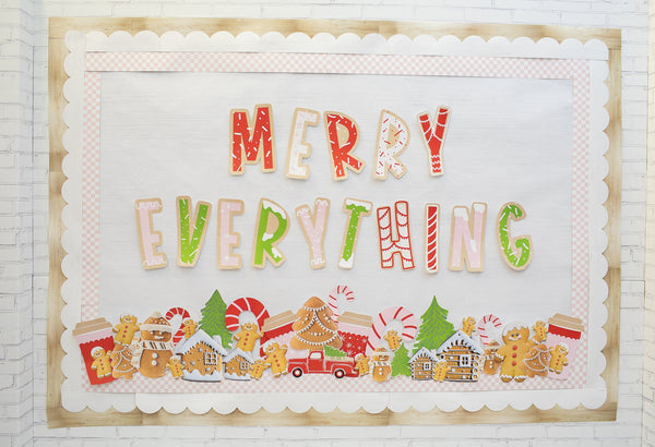 Merry Everything Christmas Digital Decor | Christmas Bulletin Board Se ...