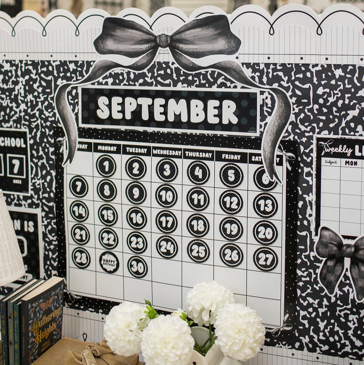 Books and Bows | Black and White Bow Classroom Decor – Schoolgirl Style