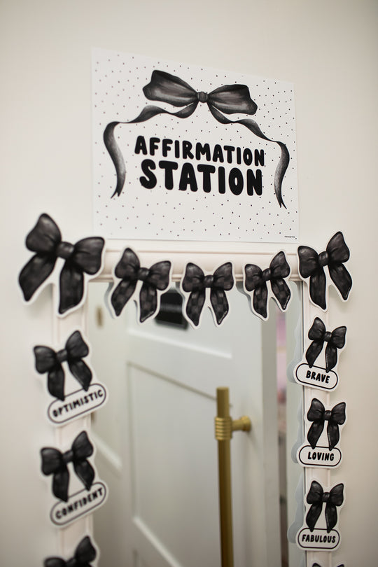 Black and White Classroom Decor- Books and Bows Lookbook – Schoolgirl Style