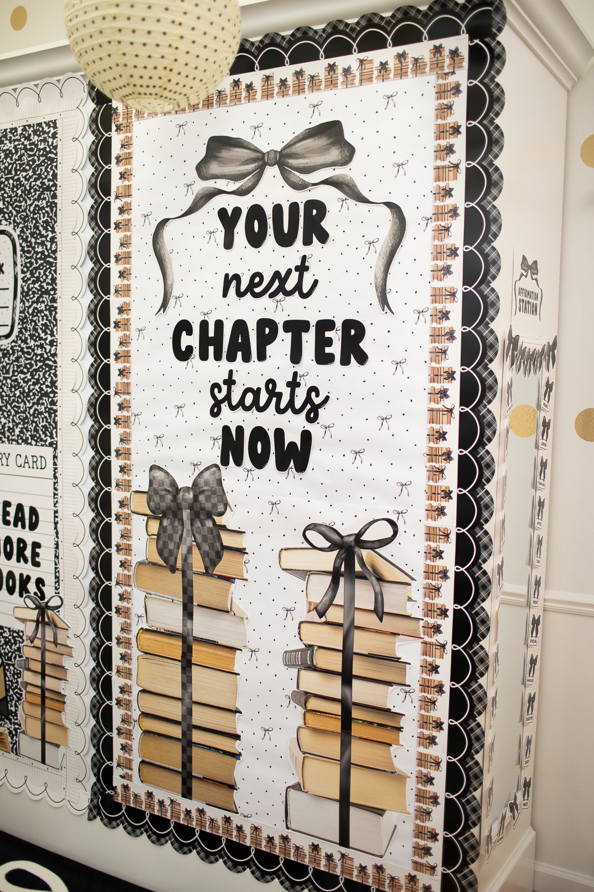 Black and White Classroom Decor- Books and Bows Lookbook – Schoolgirl Style