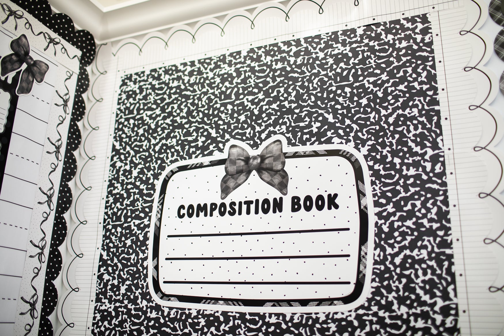 Books and Bows | Black and White Bow Classroom Decor – Schoolgirl Style