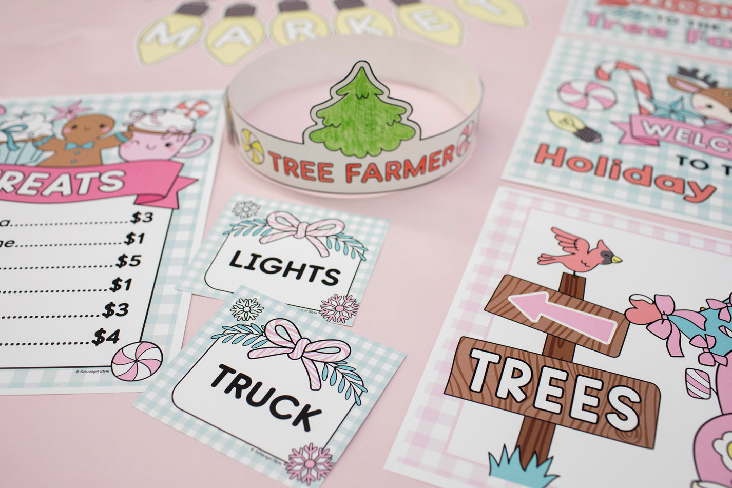 Printable December Dramatic Play Holiday Market and Tree Farm ...