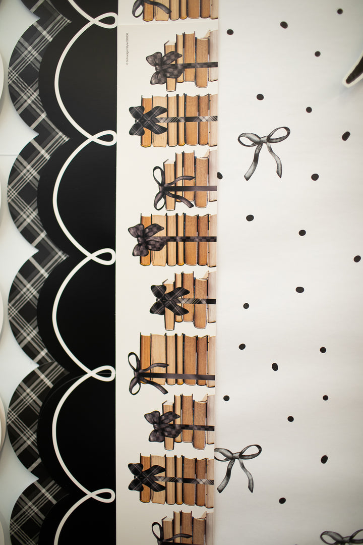 Books and Bows | Black and White Bow Classroom Decor – Schoolgirl Style
