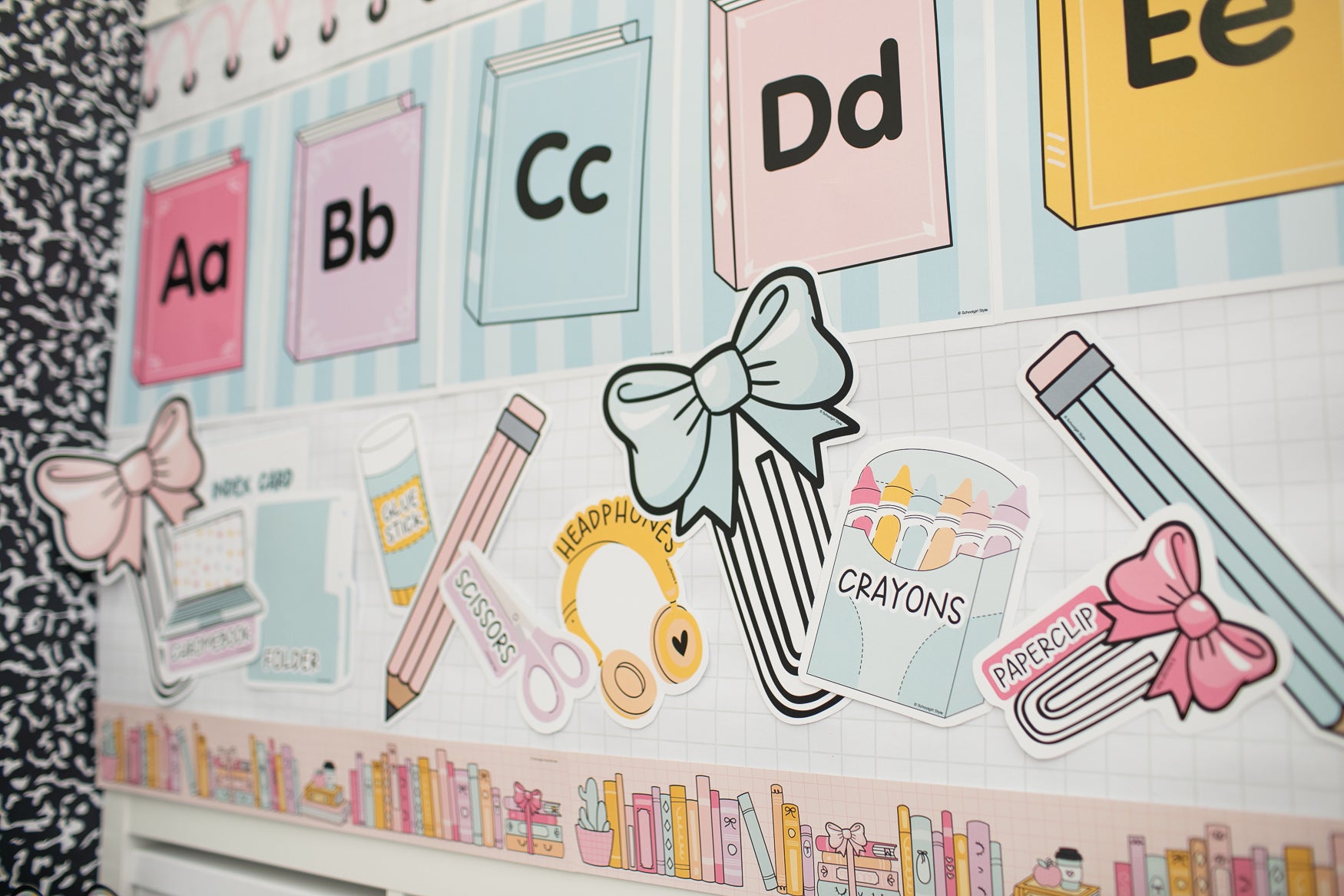 Pastel Pages Full Printable Classroom Decor Bundle – Schoolgirl Style