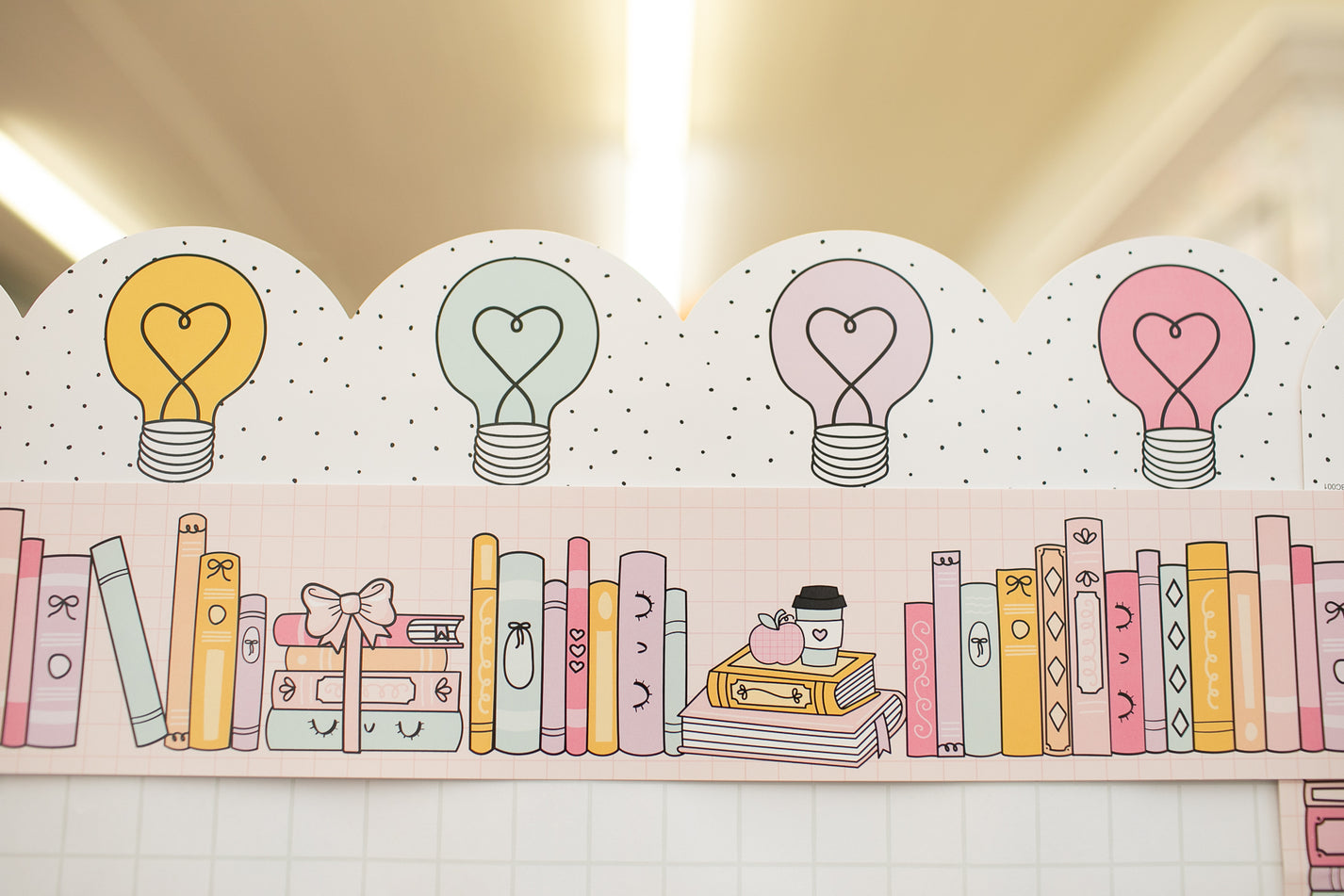 Bright Ideas Pastel Light Bulb Bulletin Board Border | Pastel Pages ...