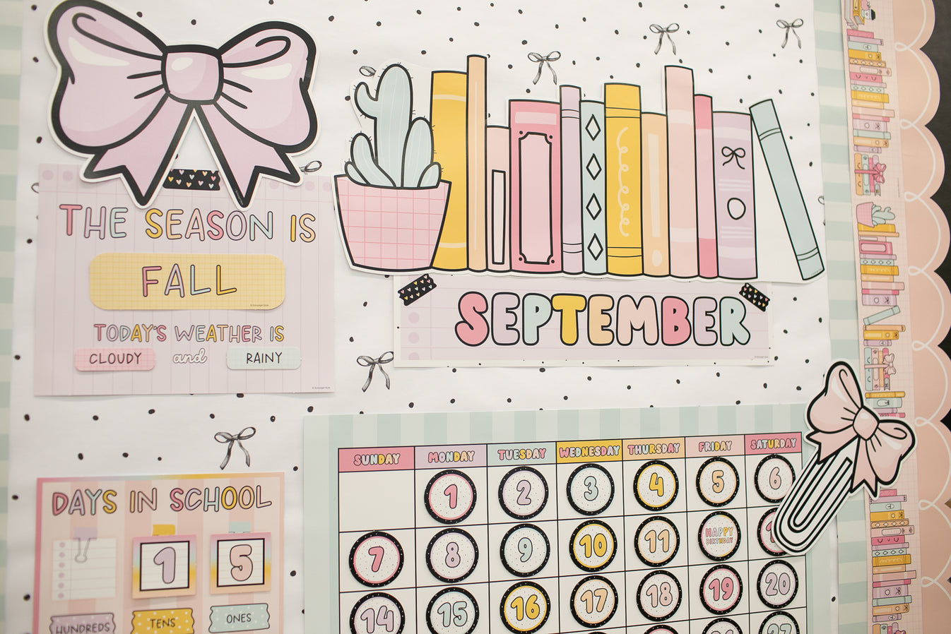 Pastel Bulletin Board Calendar | Pastel Pages – Schoolgirl Style