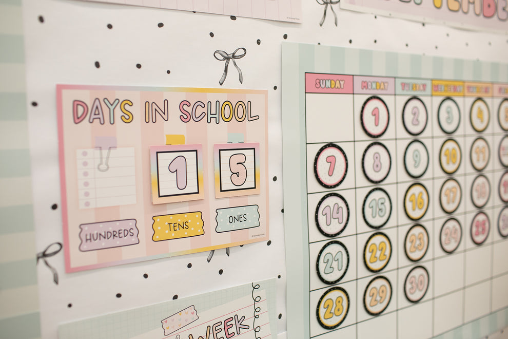 Pastel Bulletin Board Calendar | Pastel Pages – Schoolgirl Style
