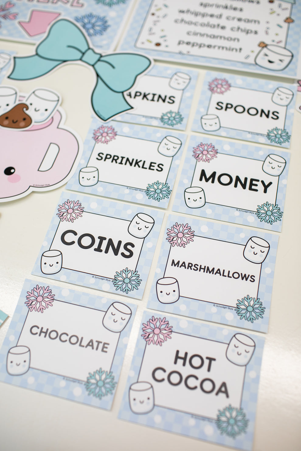 Printable January Dramatic Play Hot Cocoa Stand – Schoolgirl Style