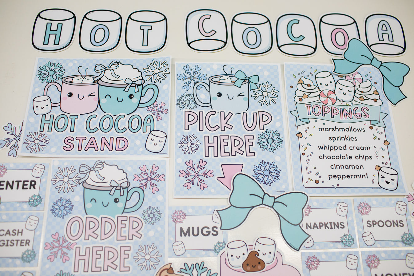 Printable January Dramatic Play Hot Cocoa Stand – Schoolgirl Style
