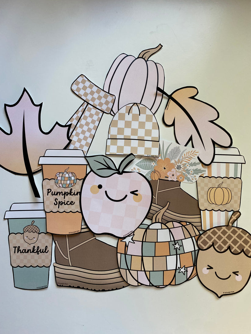 Fall Door Decor | Fall Bulletin Board Set | Sweater Weather | UPRINT ...