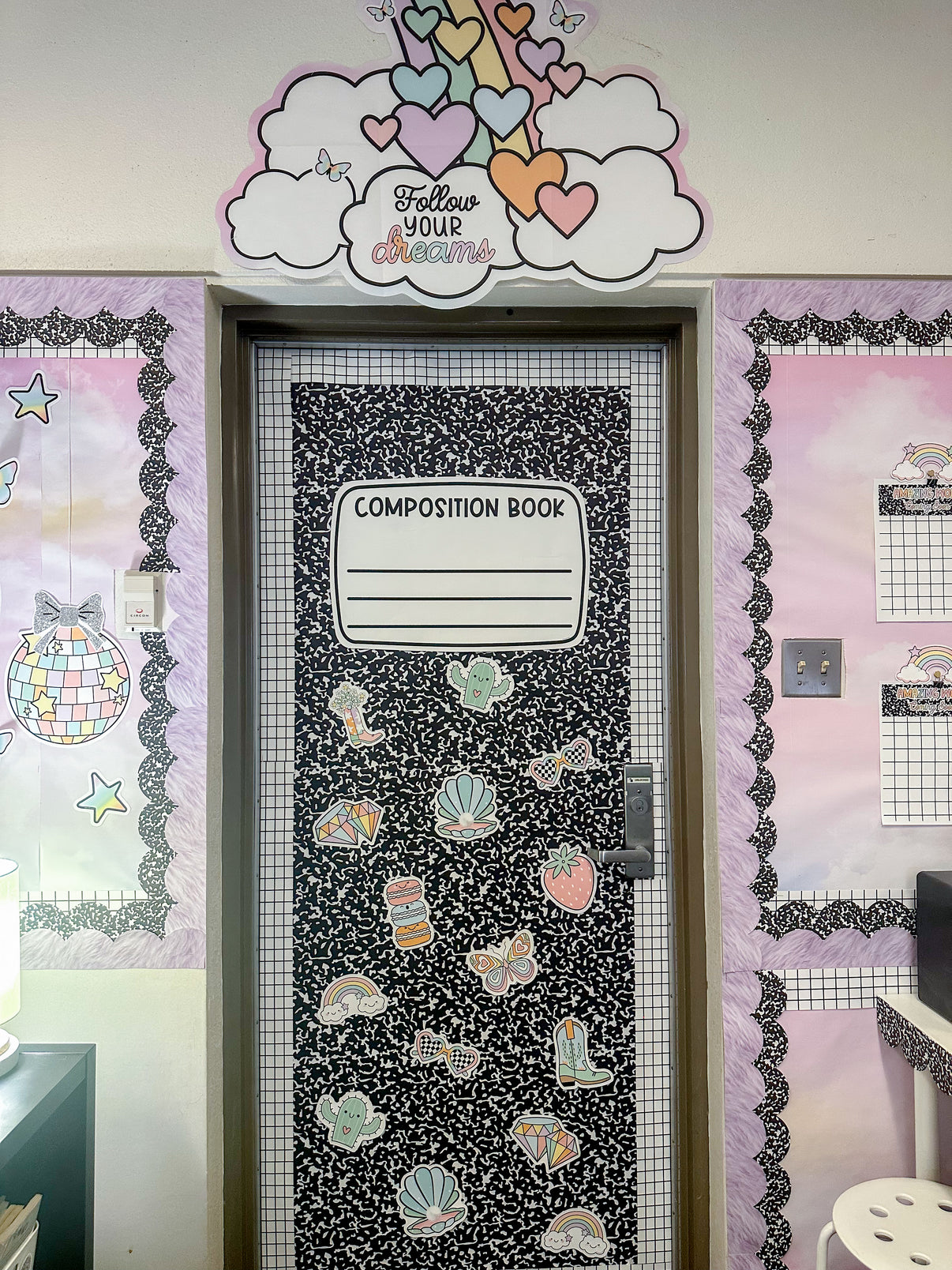 Off The Grid Bulletin Board Border – Schoolgirl Style
