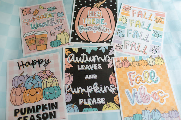 Printable Fall Classroom Decor | Pastels – Schoolgirl Style