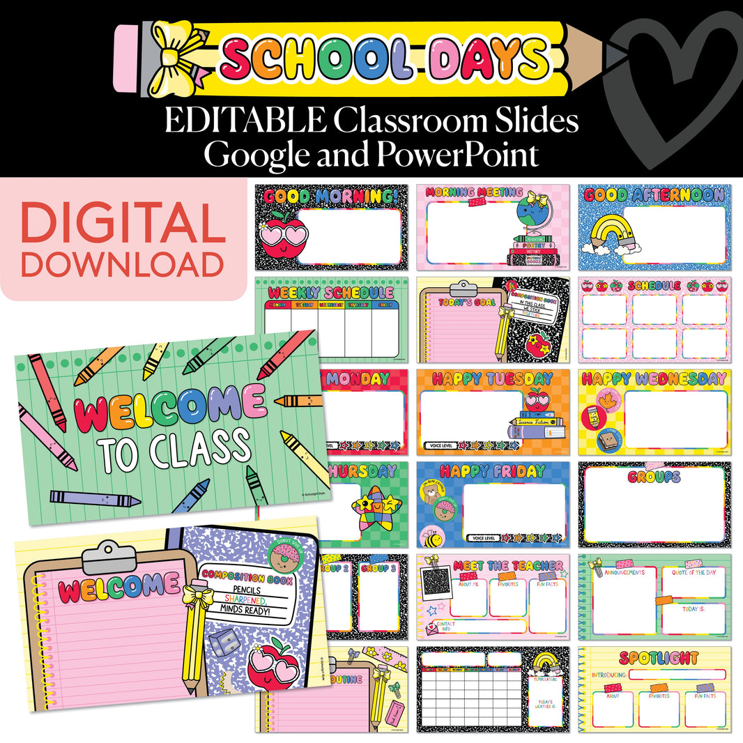 Classroom Google Slides – Schoolgirl Style