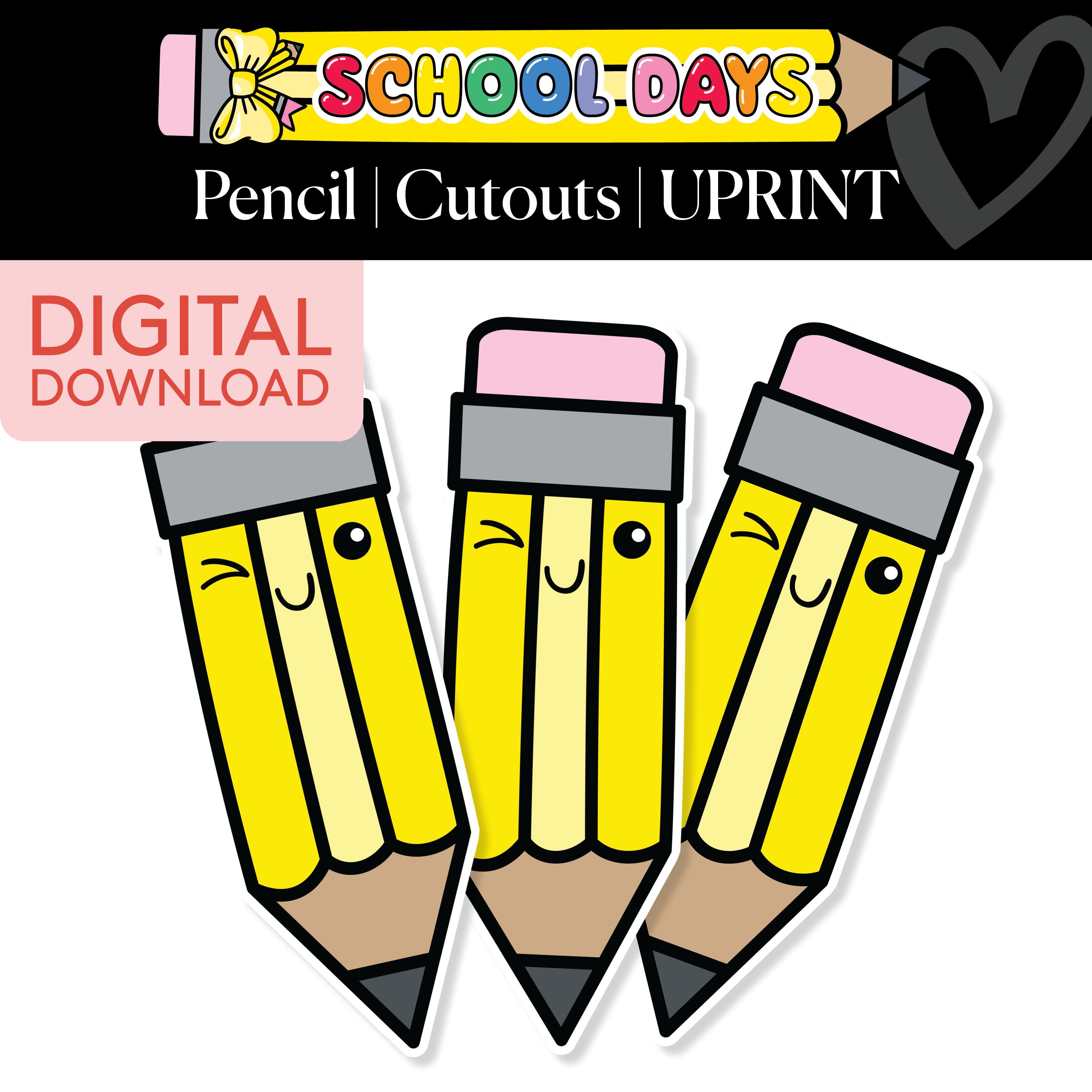 Printable Pencil Bulletin Board Cutouts | School Days – Schoolgirl Style