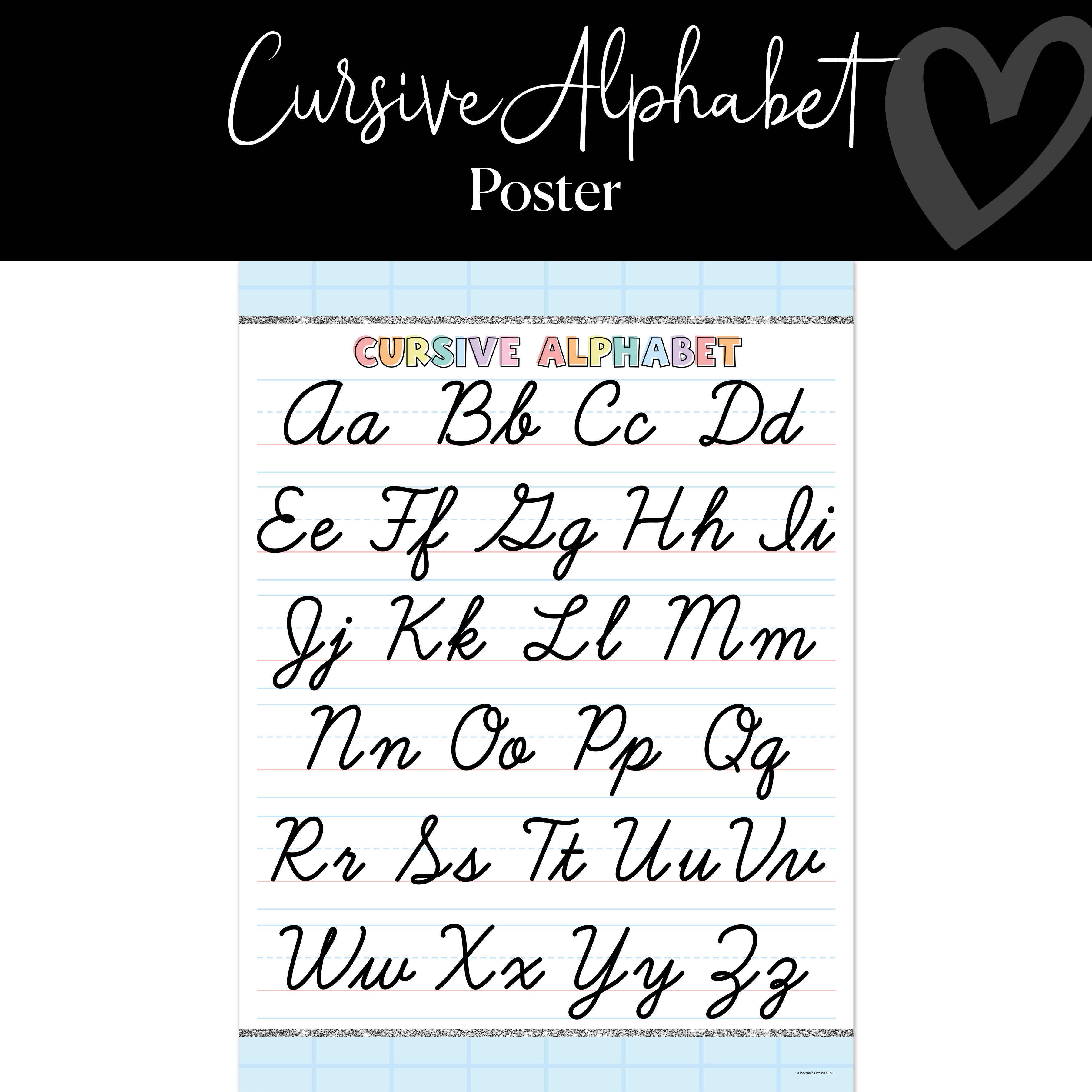 Cursive Alphabet | Classroom Posters | Pastel Classroom Decor | School ...