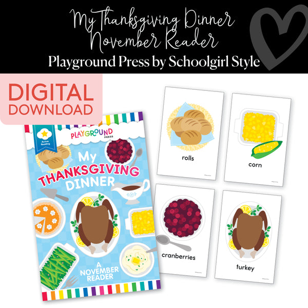 November Reader | My Thanksgiving Dinner | Yellow Reader | Playground ...