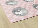 Pink Checkerboard Disco Ball Sit Spots Classroom Rug by Schoolgirl Sty ...