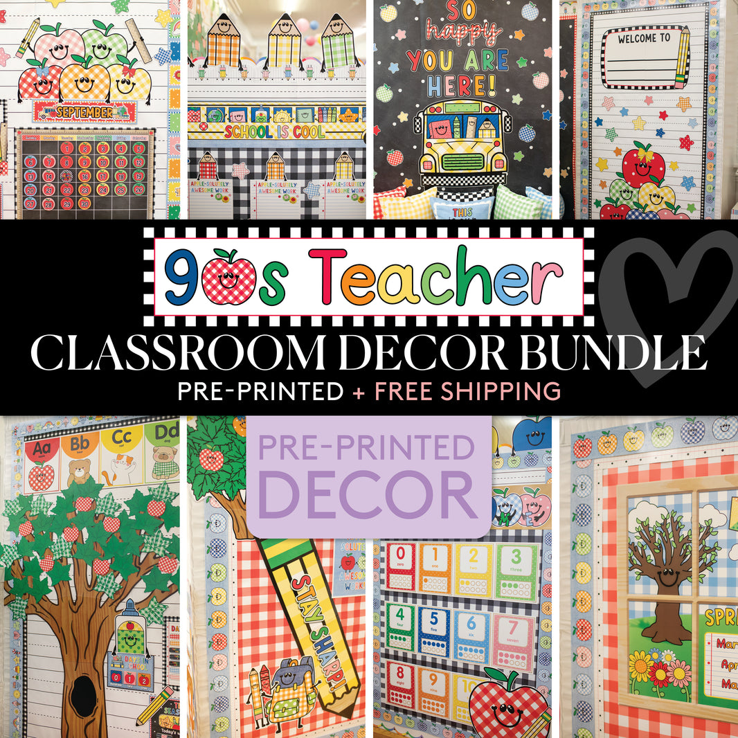 Pre-Printed Classroom Decor Bundles – Schoolgirl Style