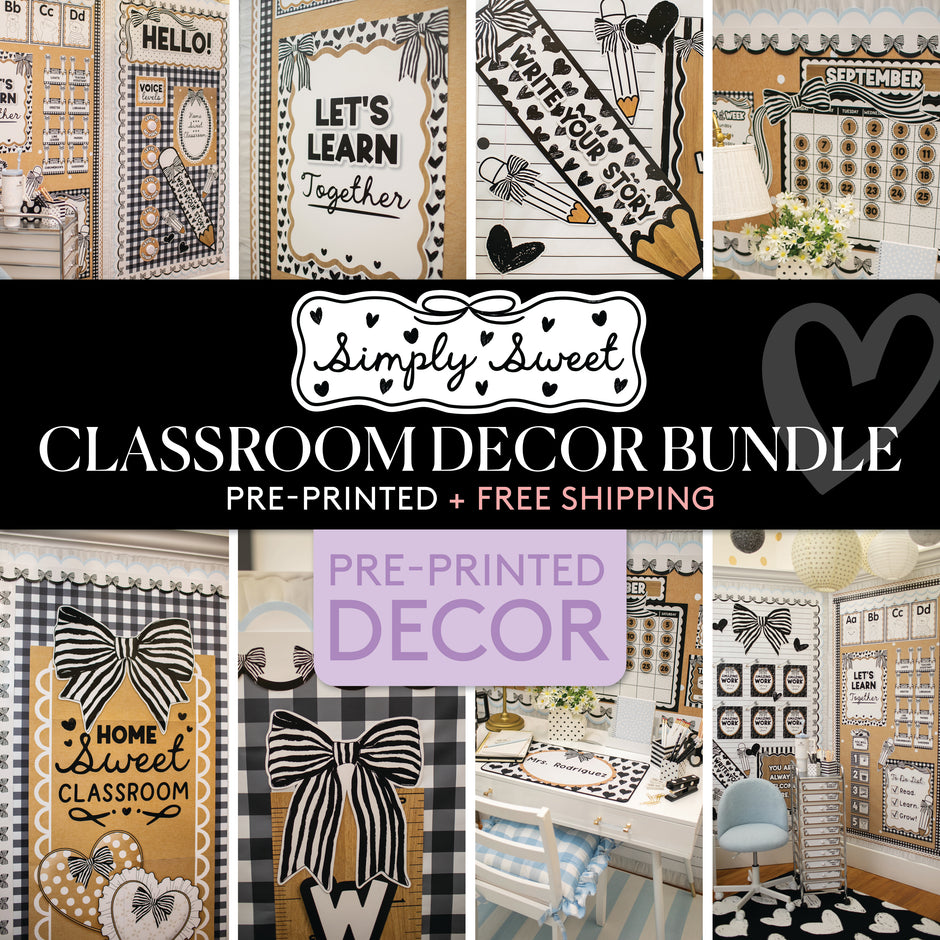 Pre-Printed Classroom Decor Bundles – Schoolgirl Style
