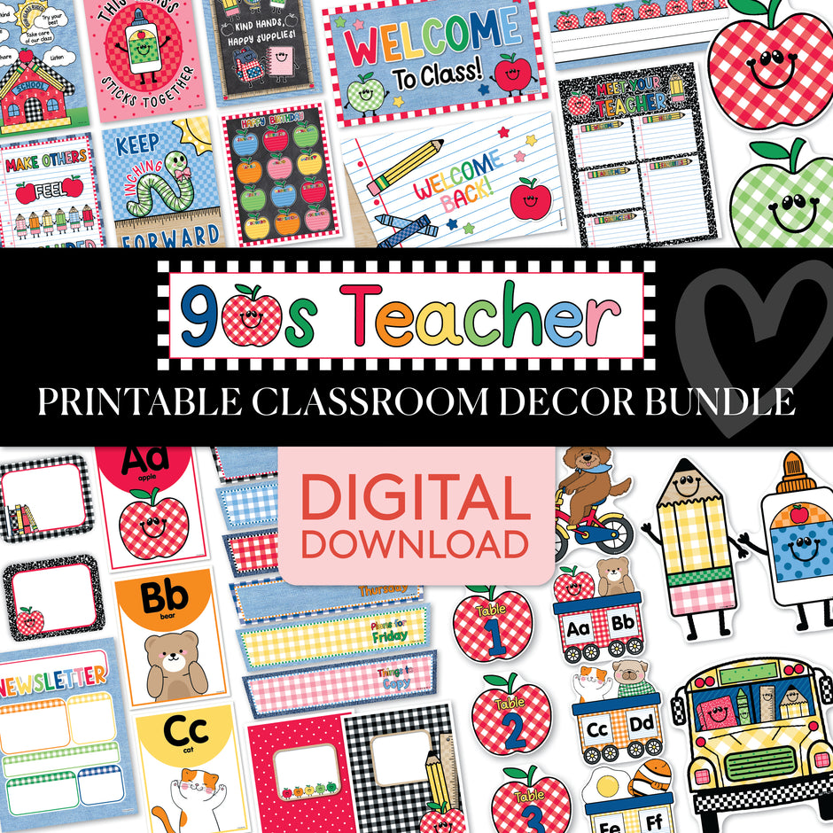 Printable Classroom Decor Bundles – Schoolgirl Style