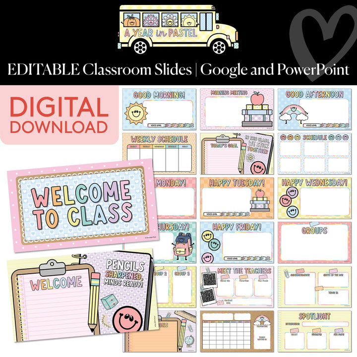 Classroom Google Slides – Schoolgirl Style