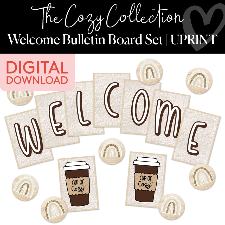 Classroom Welcome | Cozy | Printable Classroom Decor | Schoolgirl Styl ...