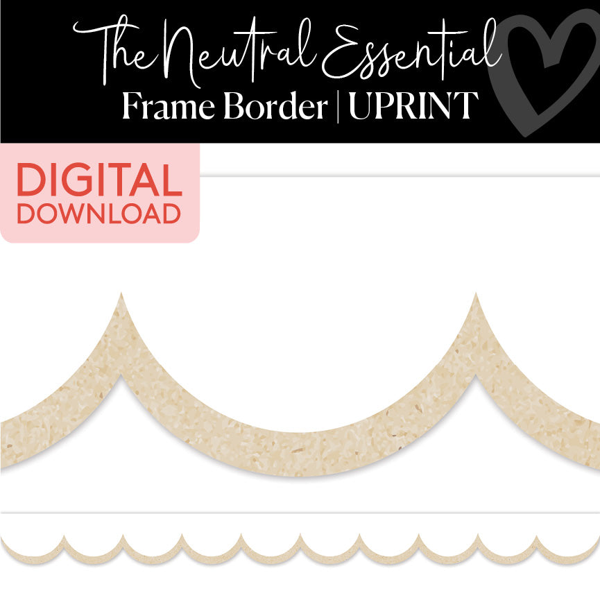 Neutral Essential | Bulletin Board Borders | Printable Classroom Decor ...