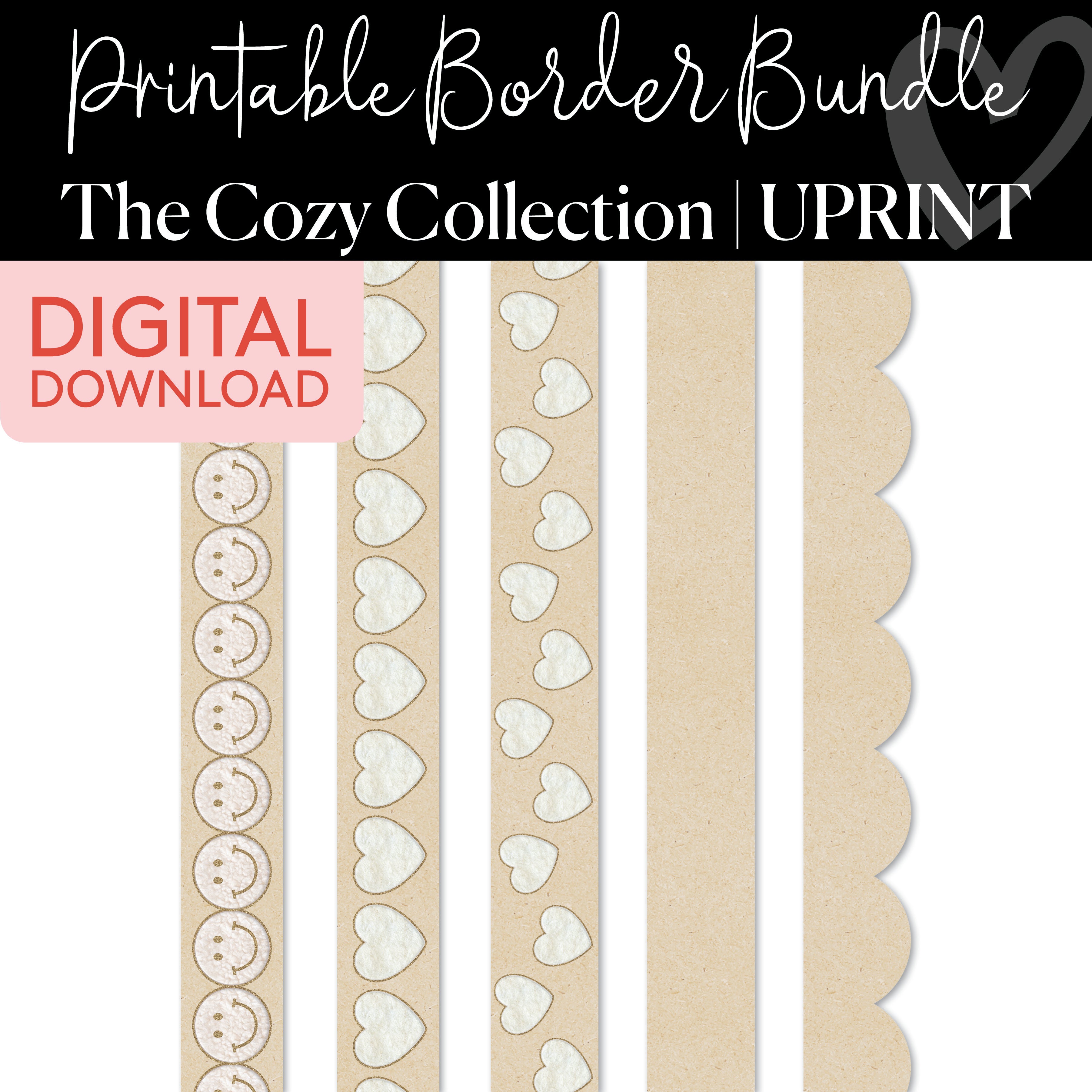 Border Bundle | Cozy | Printable Classroom Decor | Schoolgirl Style