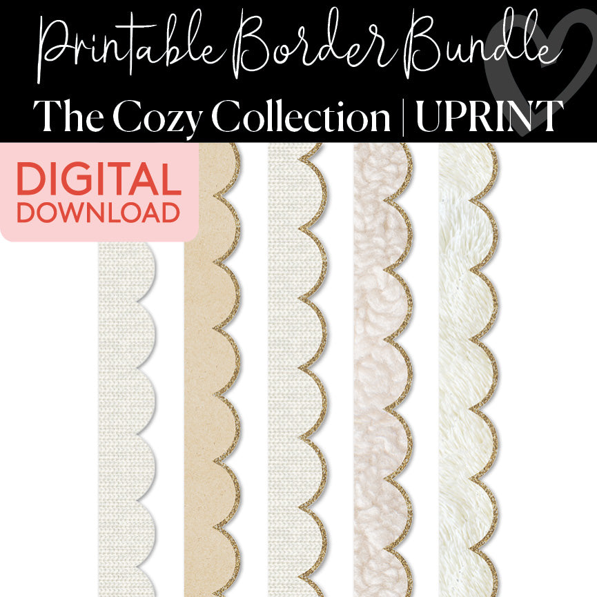 Printable Border Bundle | Cozy – Schoolgirl Style