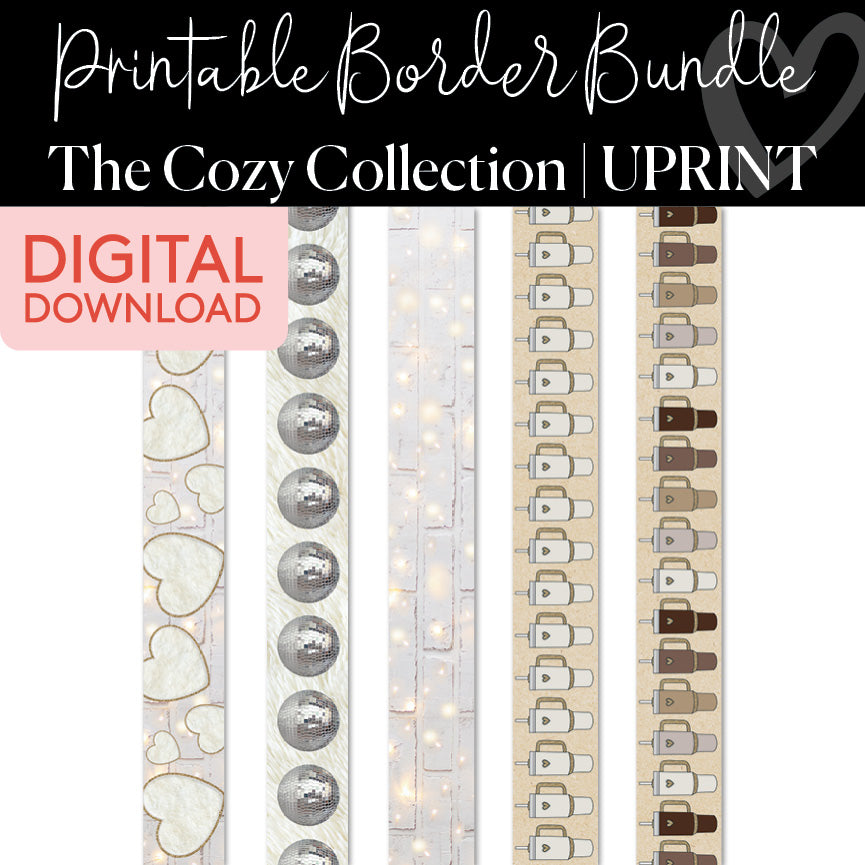 Border Bundle | Cozy | Printable Classroom Decor | Schoolgirl Style
