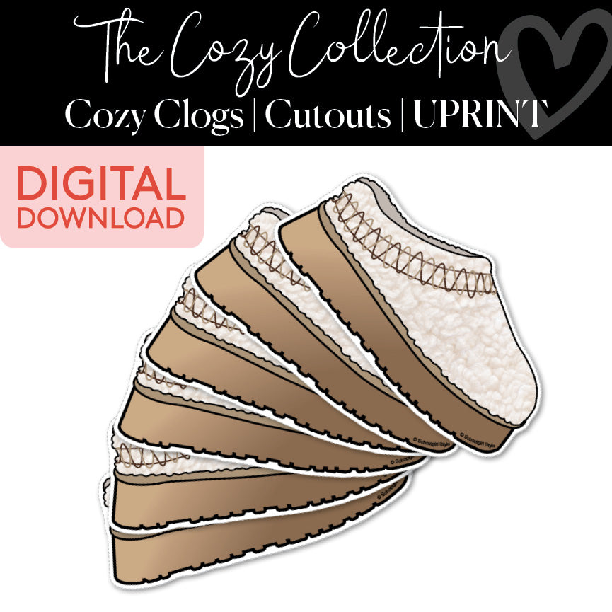 Clogs | Classroom Cut Outs | Cozy | Printable Classroom Decor | School ...