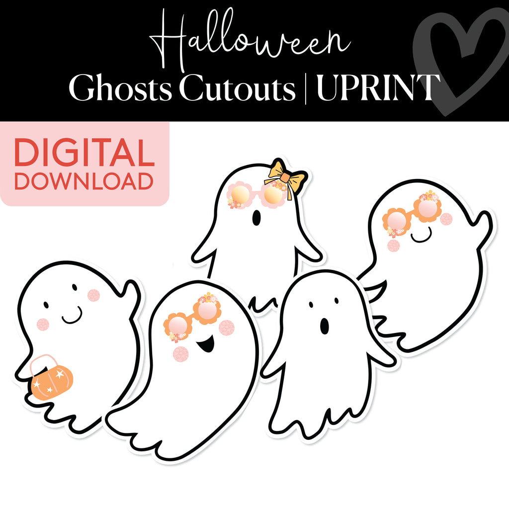 Ghosts | Classroom Cut Outs | Halloween | Printable Classroom Decor ...