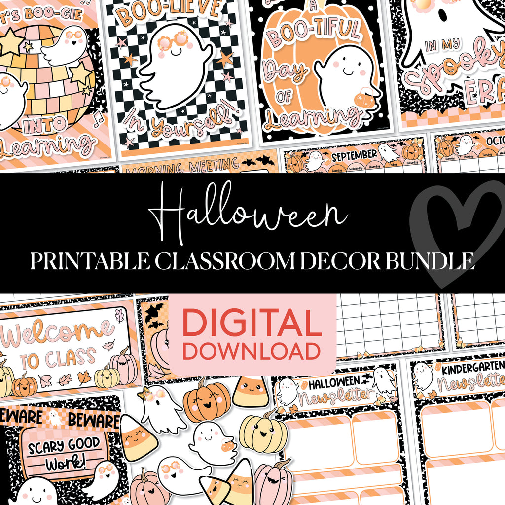 Printable Halloween Classroom Decor – Schoolgirl Style