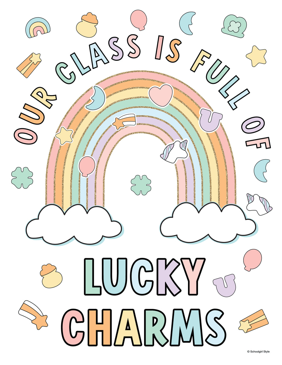 Lucky Charms Mini Posters | St. Patricks Day Classroom Decor | Schoolg ...