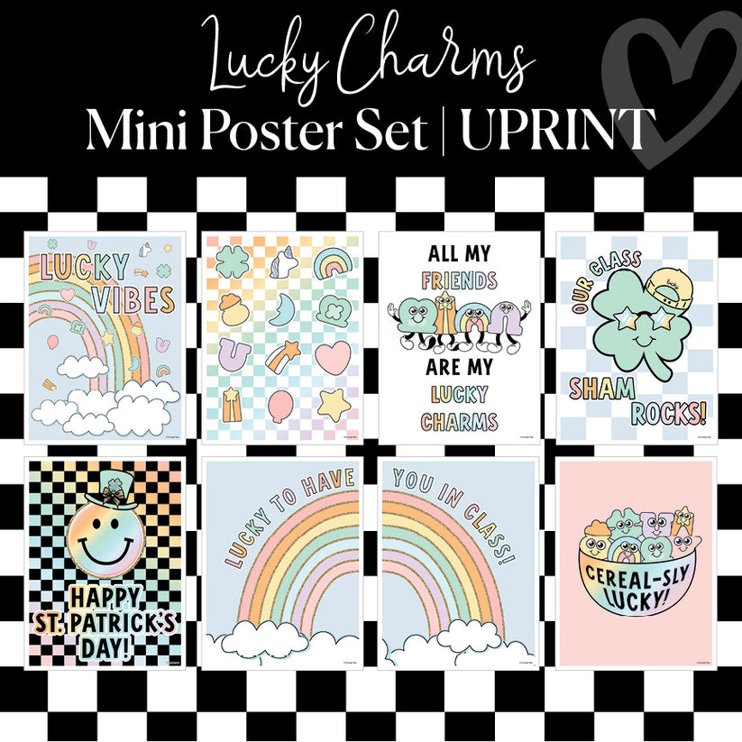 Lucky Charms Mini Posters | St. Patricks Day Classroom Decor | Schoolg ...