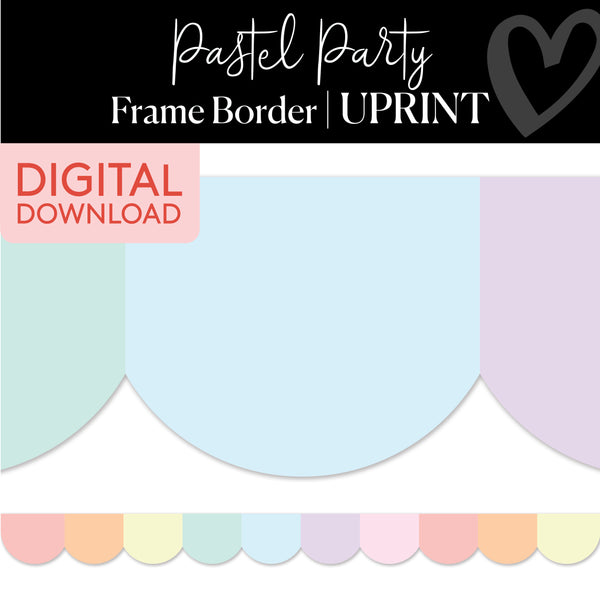 Pastel Party | Bulletin Board Borders | Printable Classroom Decor | Sc ...
