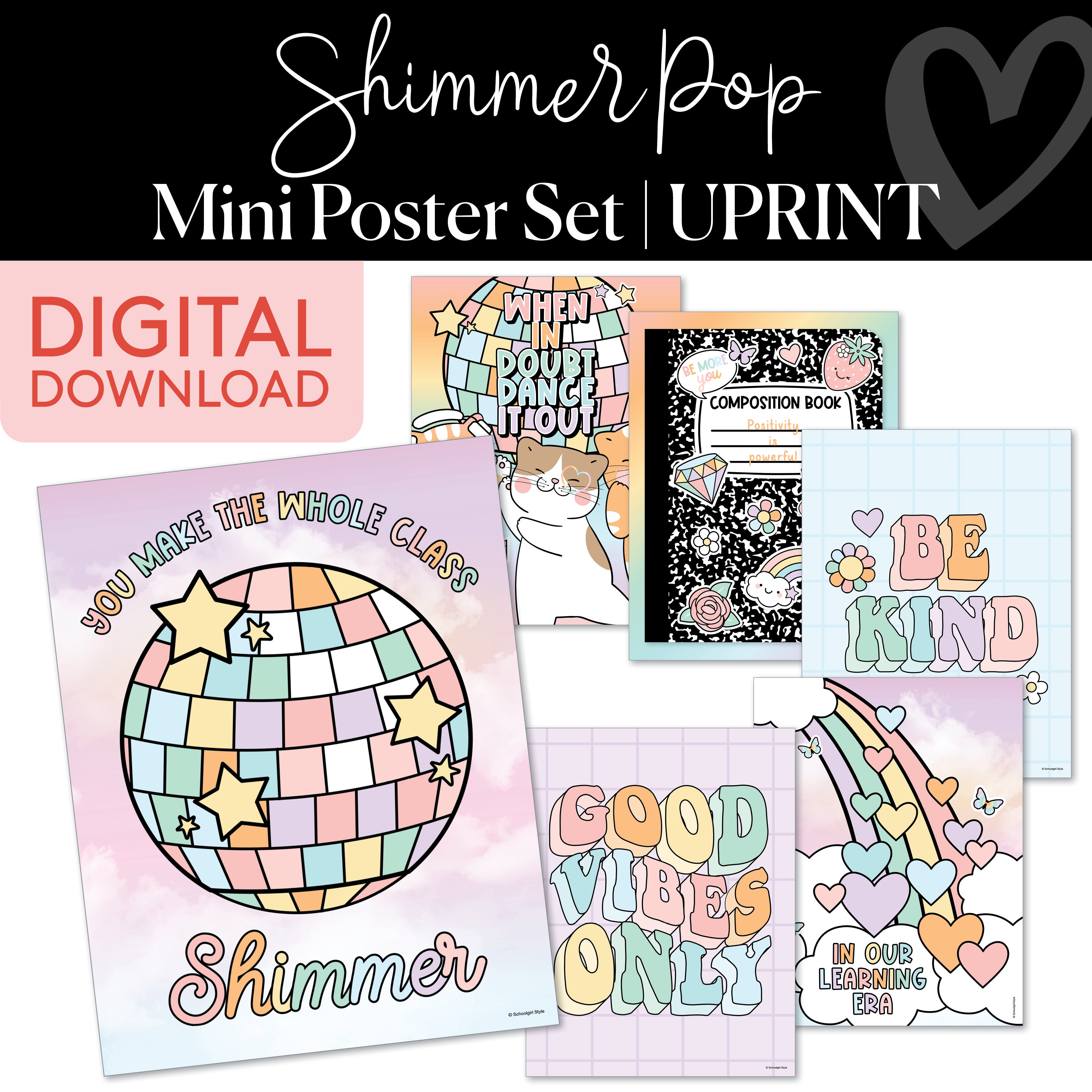 Classroom Posters | Shimmer Pop | Printable Classroom Decor | Schoolgi ...