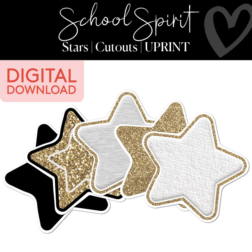 Stars | Classroom Cut Outs | School Spirit | Printable Classroom Decor ...