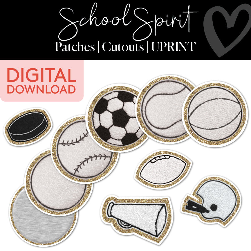 Patches | Classroom Cut Outs | School Spirit | Printable Classroom Dec ...