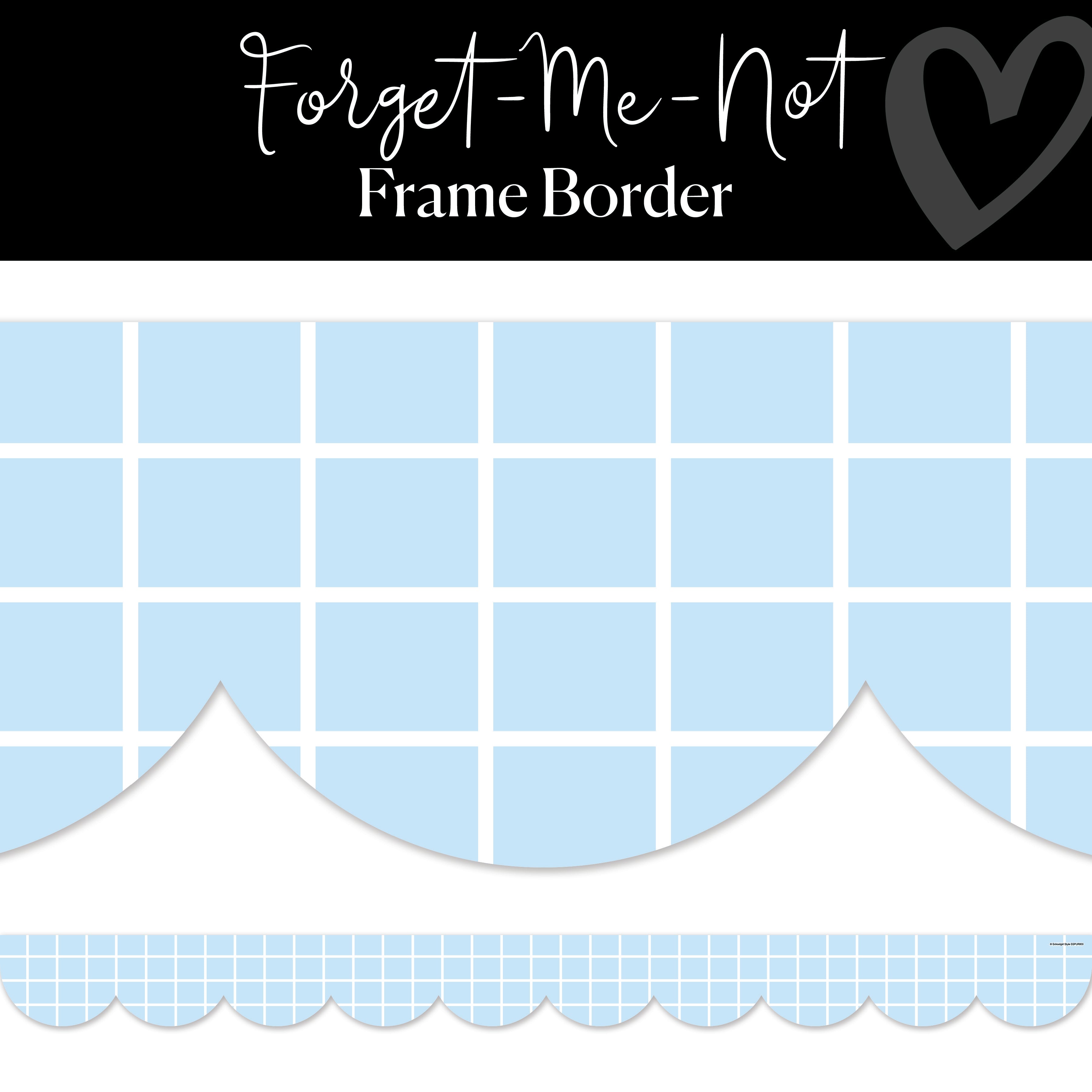 Forget Me Not | Bulletin Board Borders | Schoolgirl Style