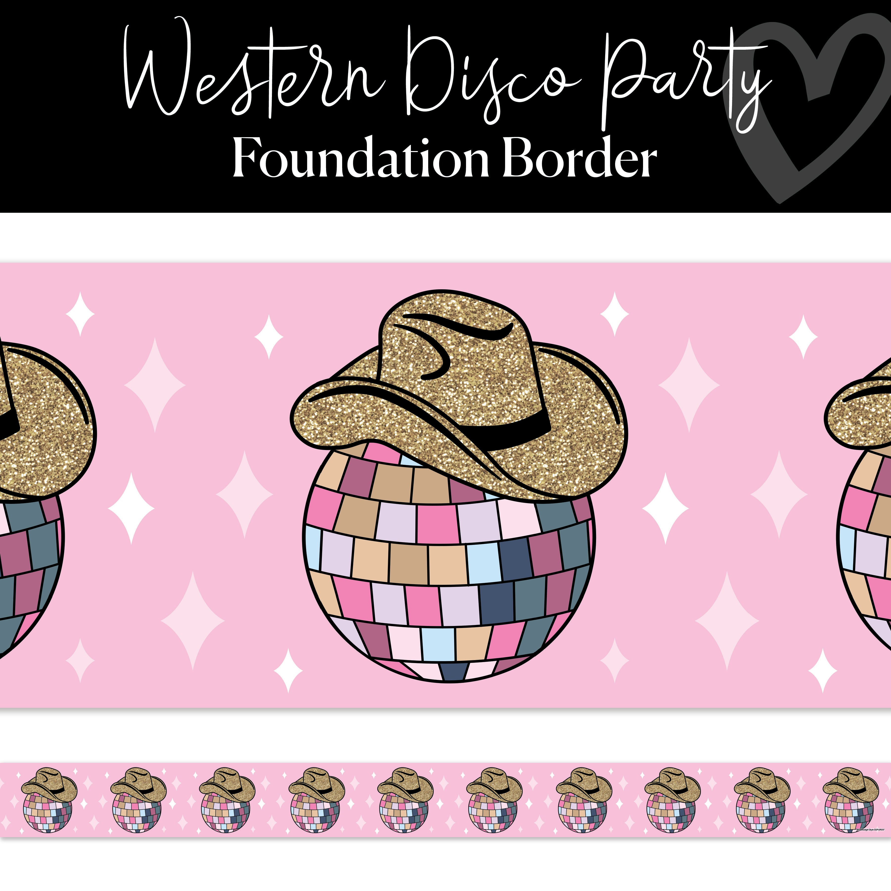 Western Disco Party | Bulletin Board Borders | Schoolgirl Style