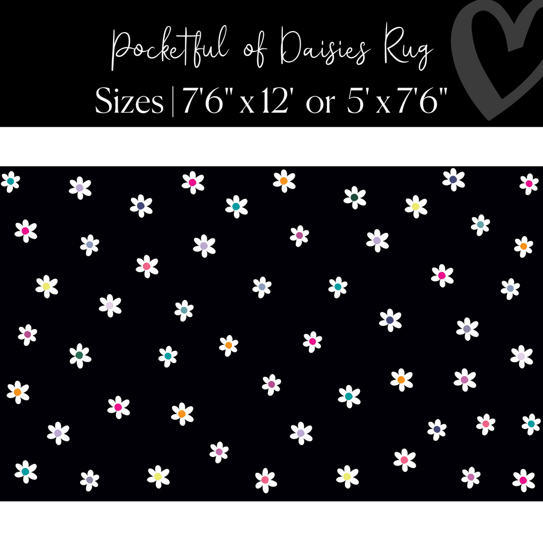 Black and White Classroom Rugs by Schoolgirl Style