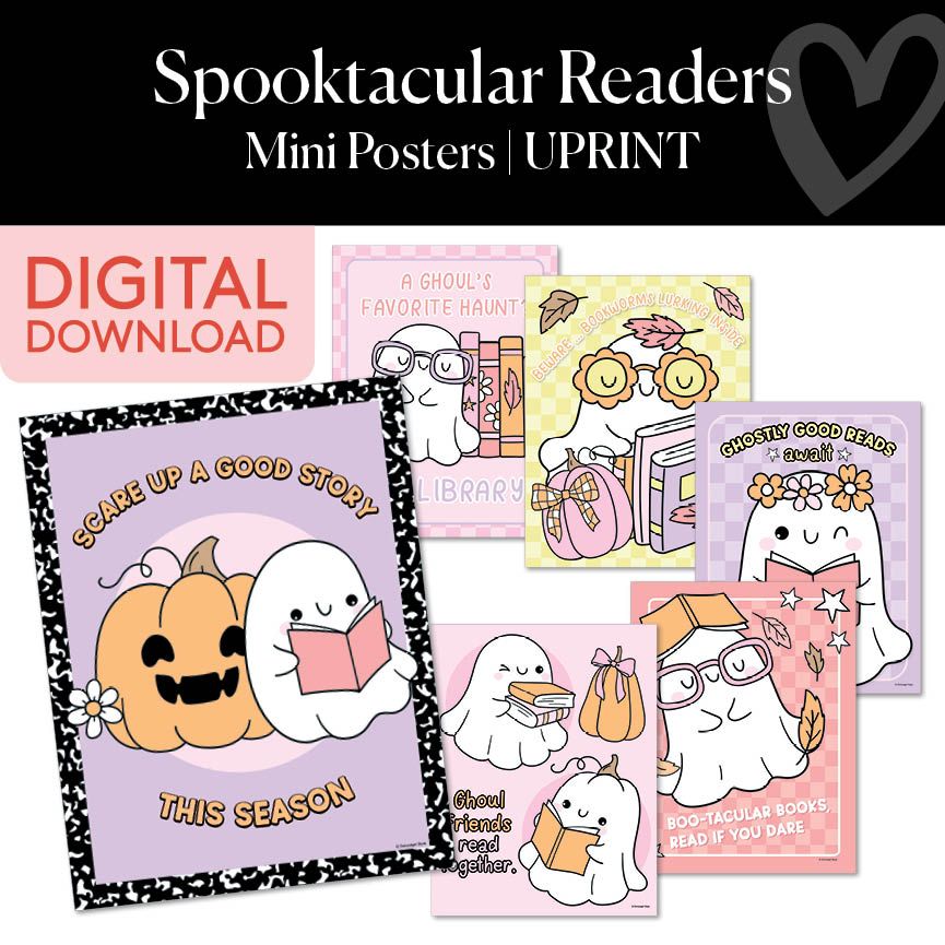Printable Halloween Mini Posters | Spooktacular Readers – Schoolgirl Style
