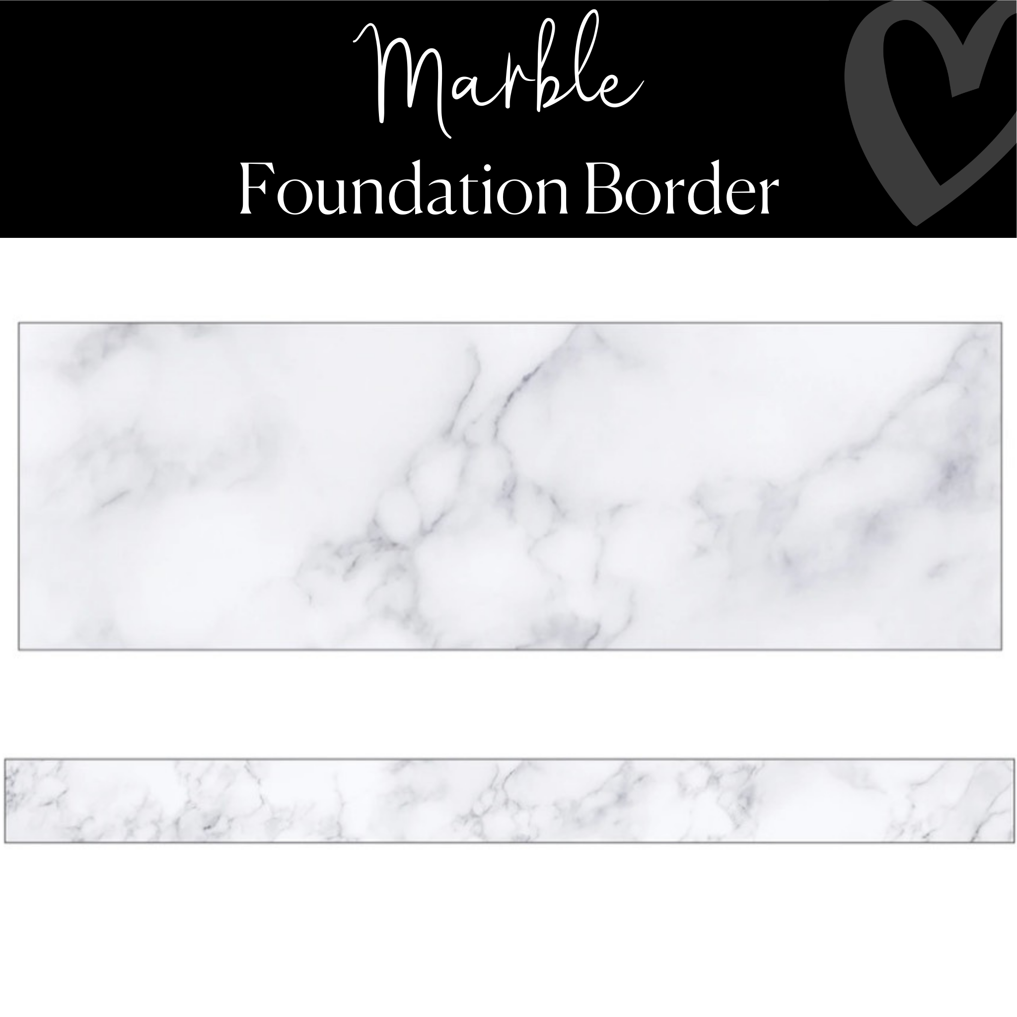 Marble | Bulletin Board Border | Simply Boho | Schoolgirl Style