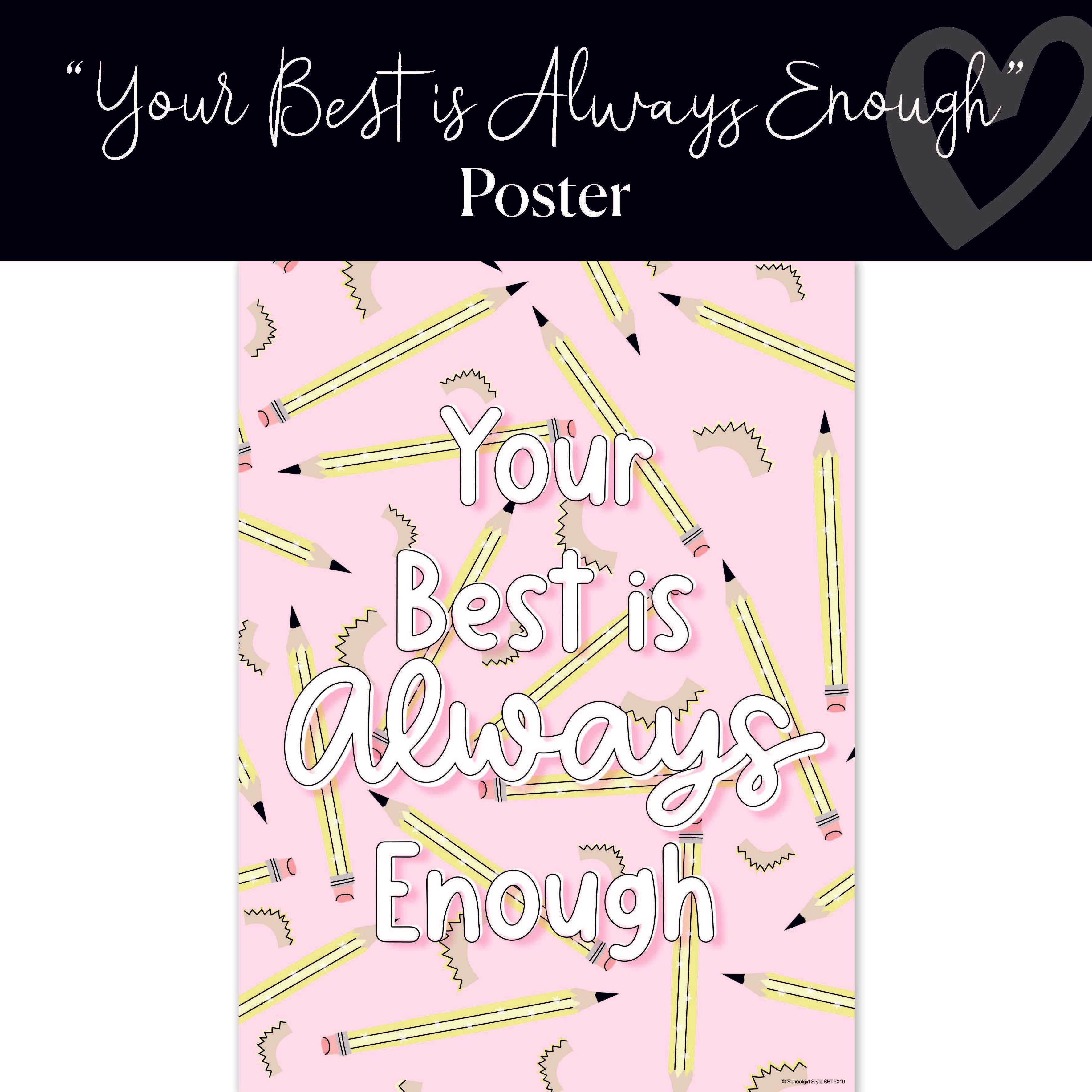 Your Best Is Always Enough | Classroom Posters | Saved By The Pastel ...