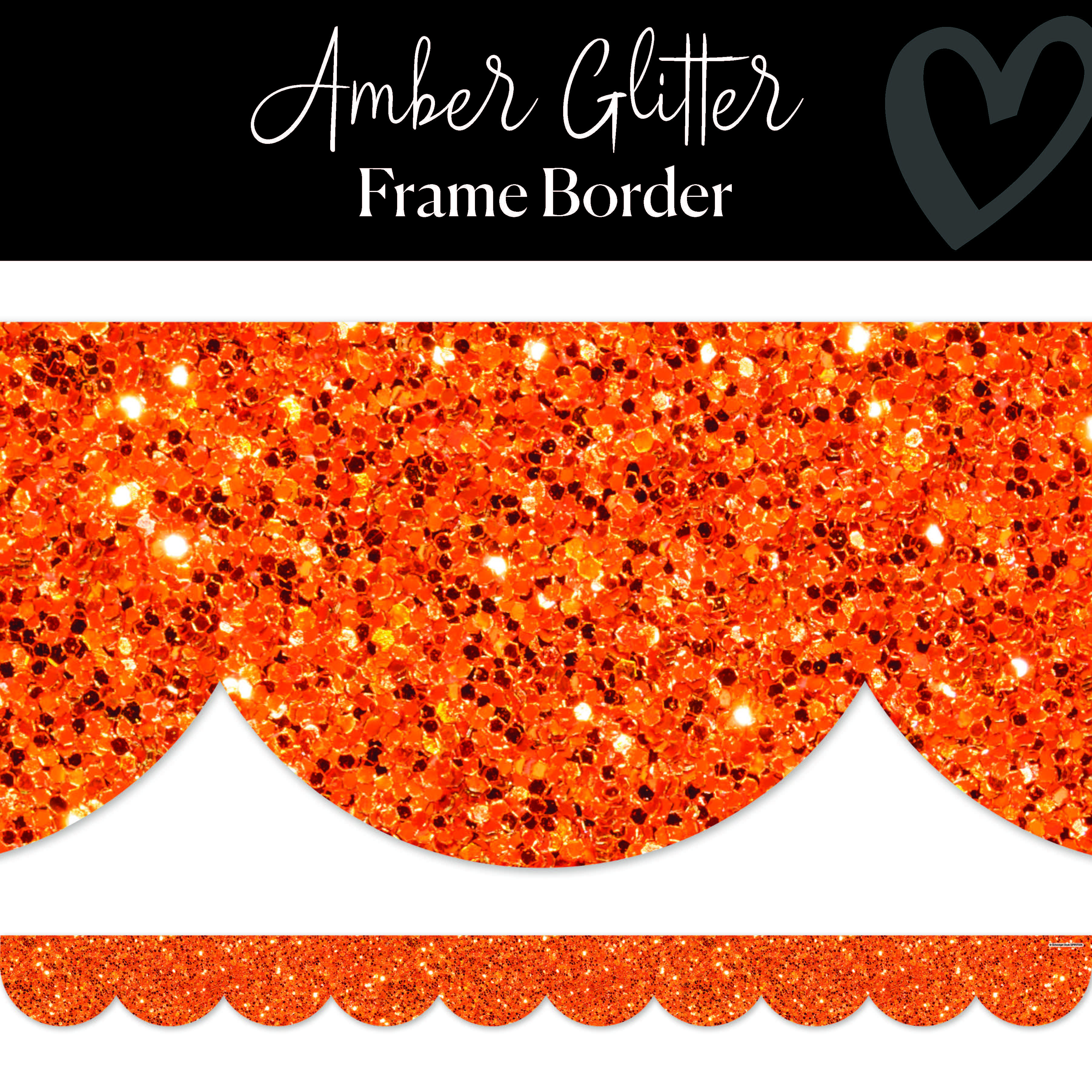 Amber Glitter | Bulletin Board Borders | Schoolgirl Style